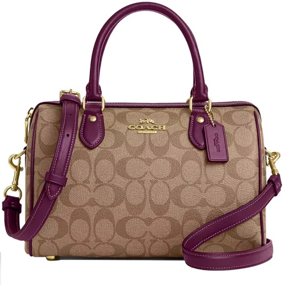 Coach | Bags | Coach Rowan Satchel Bag In Signature Canvas In Khaki ...